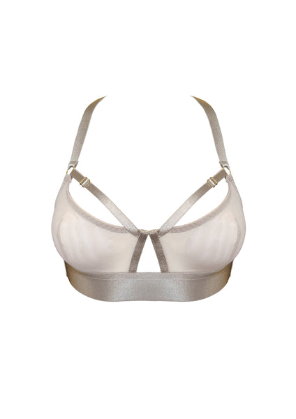 Bordelle Luxury Wireless Soft Mesh Signature Soft Cup Bra Caramel
