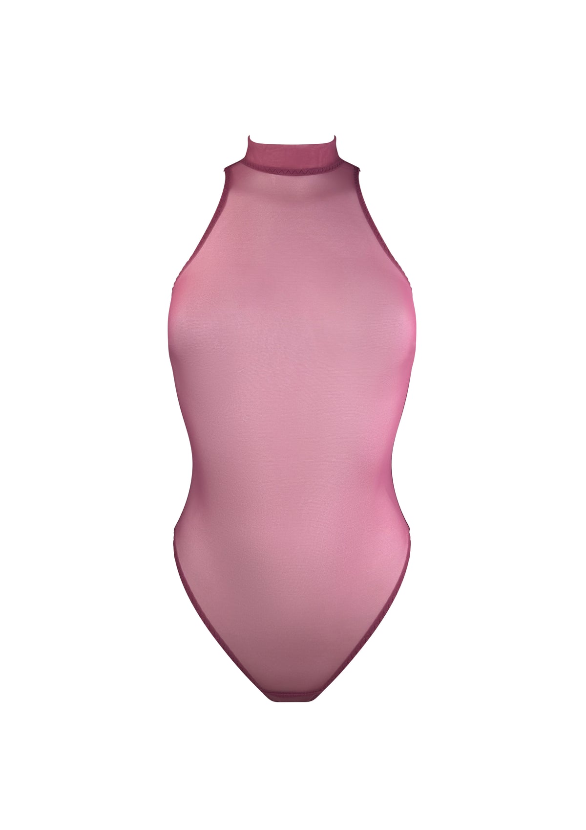 Melusina Raspberry Pink High Neck Bodysuit – Bordelle