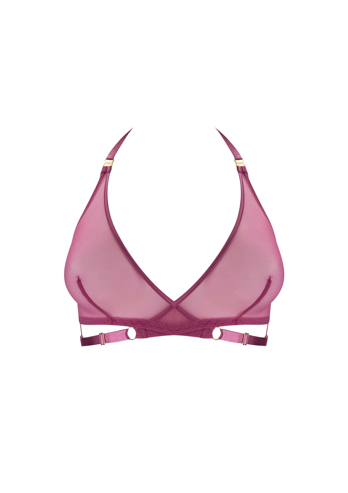 Melusina Non-Wired Raspberry Pink Mesh Bra – Bordelle