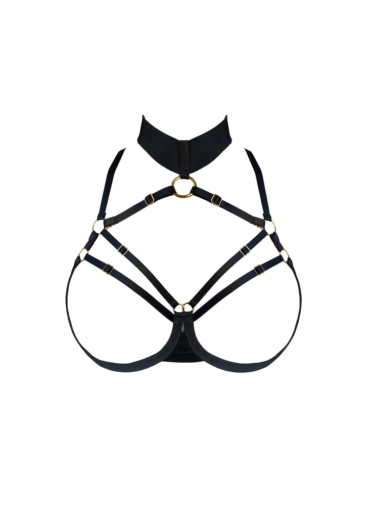 Bordelle Luxury Underwear Signature Ouvert Wire Bra Black