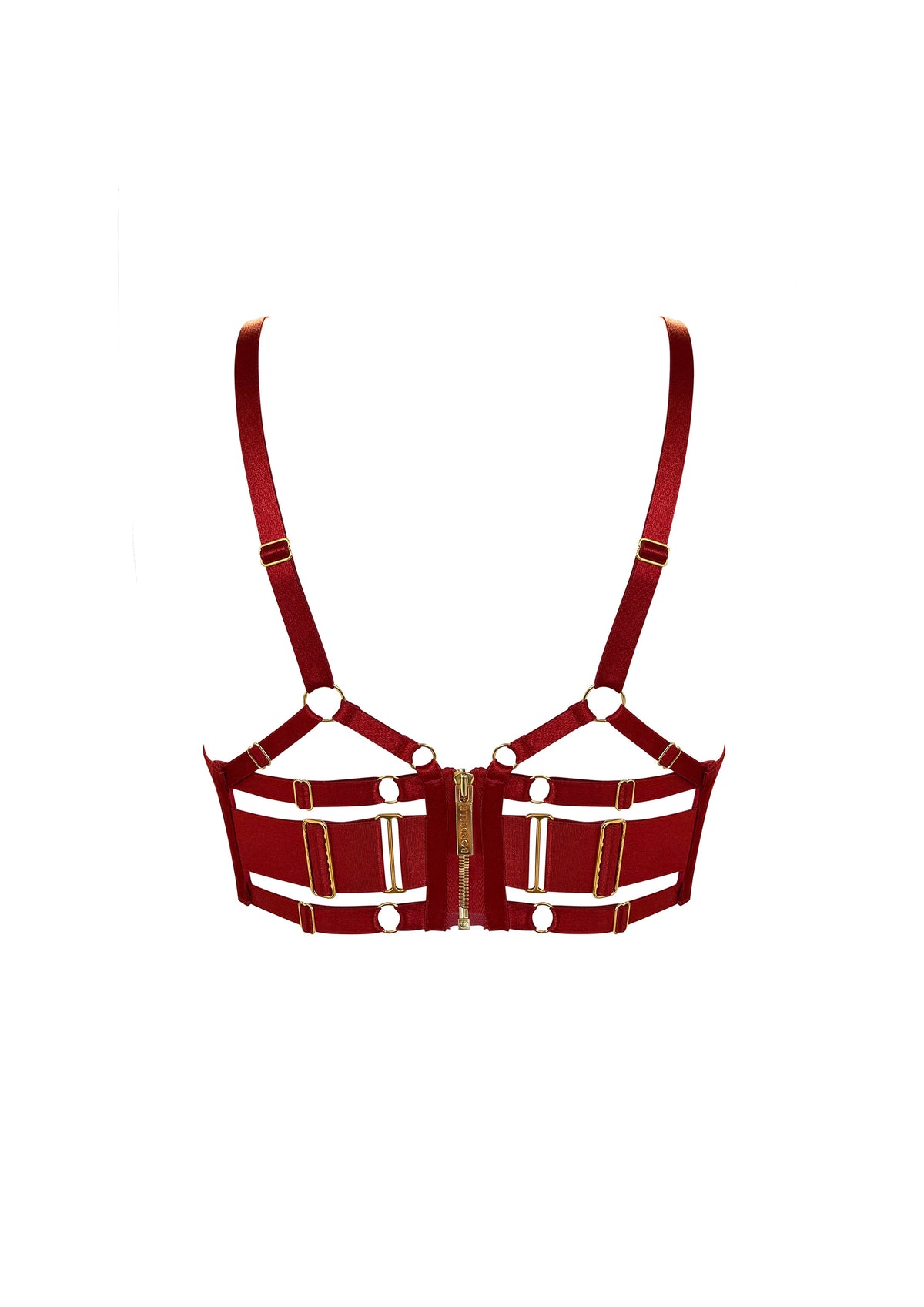 Bordelle Luxury Wired Balconette Bra Burnt Red