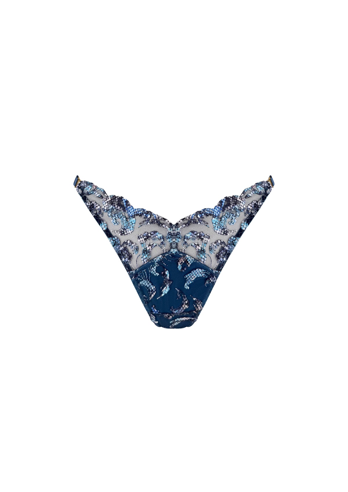 Siren Strap Thong Denim | Luxury Thong – Bordelle