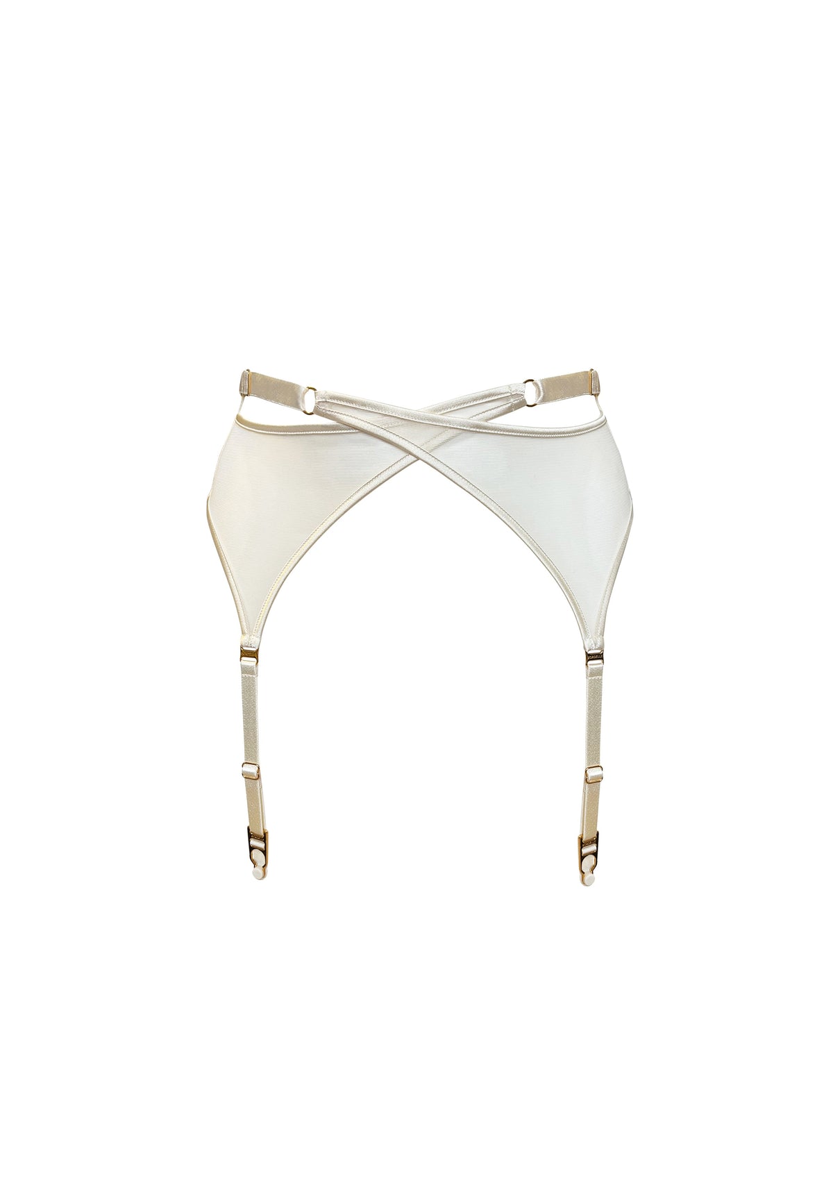 Bordelle Luxury Underwear Satin Signature Mesh Wrap Suspender Garter ...