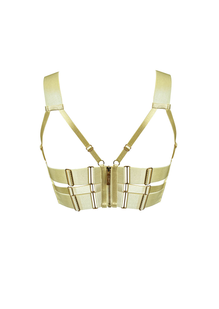 The Essentials Panel Bodice Bra Lemon Yellow – Bordelle